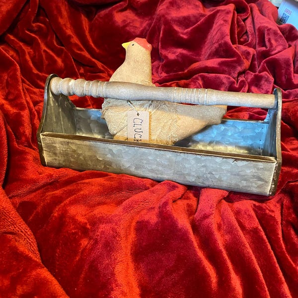 Snowflake Galvanized Metal Bucket Whitewashed 7" Diameter X 5.5" Height ...