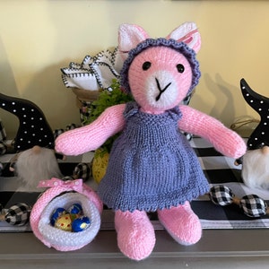 Elderberry Bunny PDF Knitting Pattern - Etsy