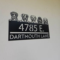 Personalized Elk Deer Wildlife Scene Metal Address Sign House Number ...