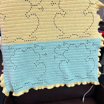 Crochet Tractor Baby Blanket Pattern Crochet Farm Baby Blanket Pattern ...