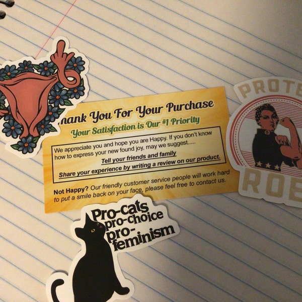 Women's Rights Sticker, Pro Choice Sticker Pack, Feminist Sticker ...