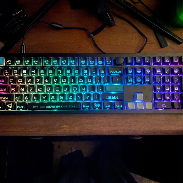 Halo Theme Backlit Keycap Set | Mechanical Keyboard Keycap Set for ...