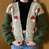 CROCHET PATTERN, Checkered Crochet Cardigan Pattern,checkered Crochet ...