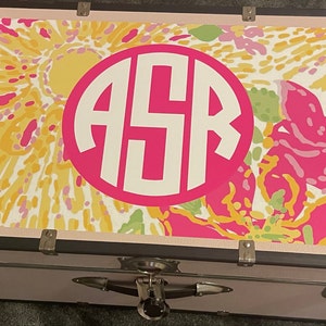 Custom Camp Trunk Monogram Decal. Summer Camp Gear. - Etsy