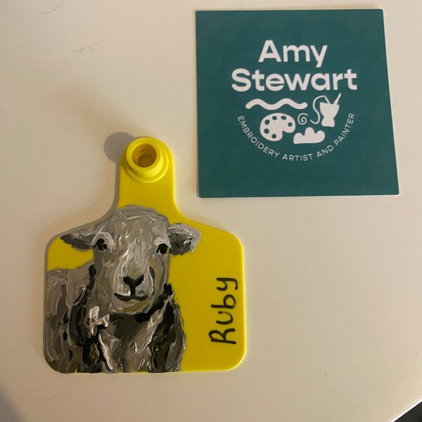 Cattle Tag Keyring, if Shes Not Green She Shouldnt Be Seen Text ...