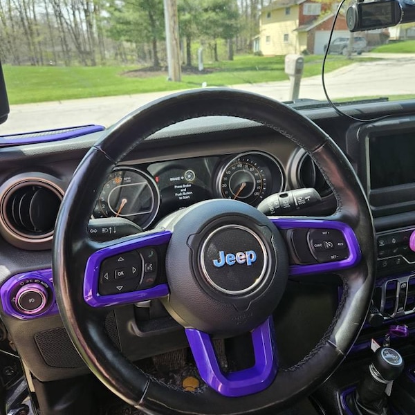 Sunflower Steering Wheel Circle Jeep Sticker Decal, Wrangler JK, JL ...