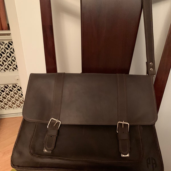 Leather Personalized Briefcase! Gift for Dad, Anniversary Gift for ...