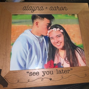 Personalized Long Distance Relationship Picture Frame, Long Distance ...