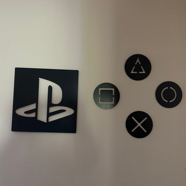 Playstation Wood Wall Art Decoration, Playstation5 Consele, PS5 Wall ...