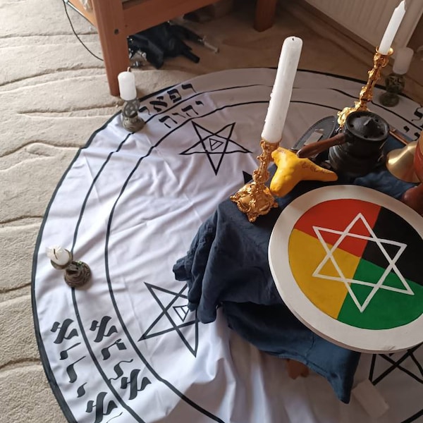 Planetary Heptagram (white) Ritual Circle Cloth - Multiple Styles - Etsy