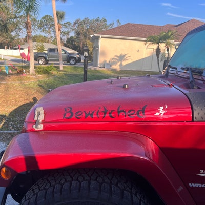 Custom Hood Text Set of 2 Choose Your Text and Font Anything You Want ...