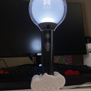 Baby BT21 BTS Army Bomb Light Stick Display Stand MOTS Special Edition ...