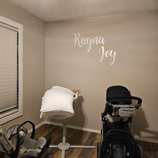 Girly Swirly Calligraphy Laser Cut Name Sign for Above a Bed or Crib - Etsy
