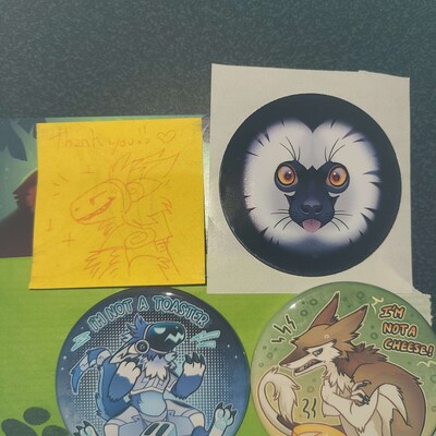 Protogen & Sergal MAGNET / BIG BADGE: Protogen is Not a Toaster and ...