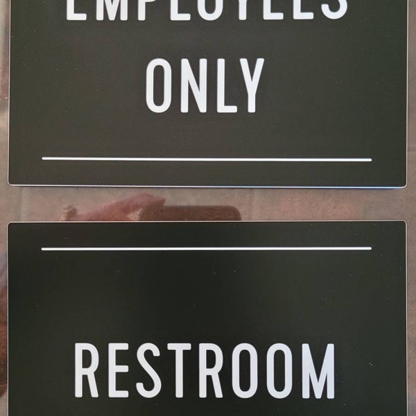 RESTROOMS Are for CUSTOMERS ONLY Sign - for Restaurant/store ...