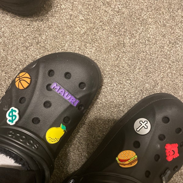 Custom Clog Charm, Name Charm, Clog Name Charm, Shoe Charms - Etsy