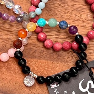 Self Lovery Bracelet Rose Quartz Garnet Strawberry Quartz - Etsy