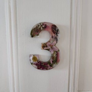 HOUSE NUMBER 9cm FLOWERS From the Australian Bush, Home Decor, Door ...