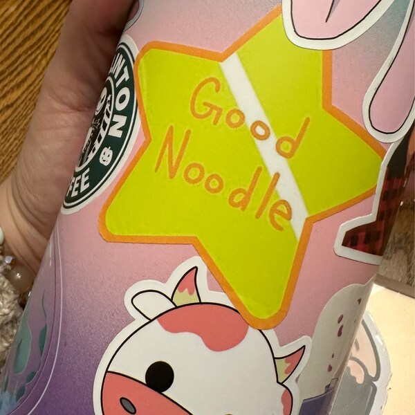 GOOD NOODLE Trendy Sponge Bob Meme Sticker Vinyl Waterproof Laptop ...