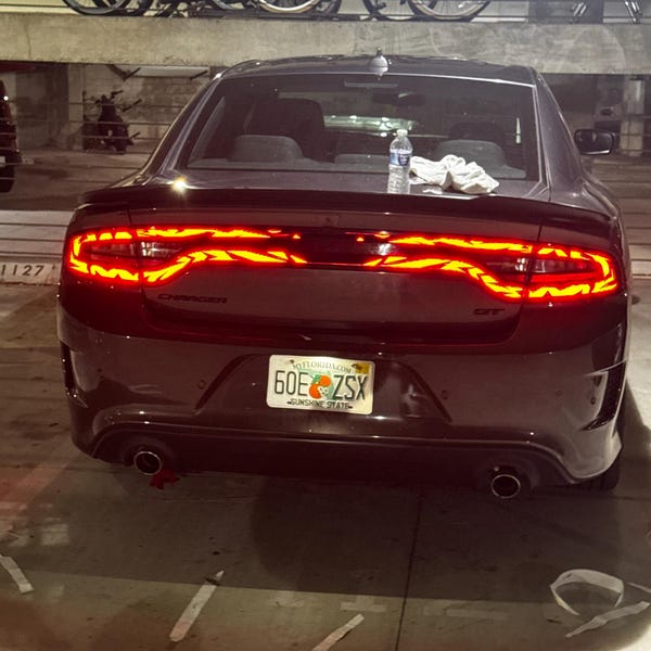 For 2014 - 2023 Durango Tail Light Race Race Track Precut Overlay Rear ...