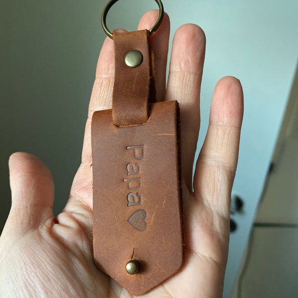 Personalized Leather Keychain Gift, Picture Gift, Photo Keyring, Custom ...