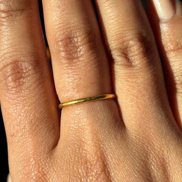 24k Gold Band Ring. 8mm Solid Yellow 9999 Gold Wedding Ring. Pure Gold ...