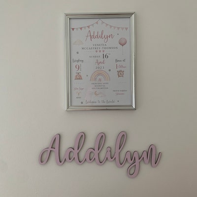 New Baby Personalised Print Birth Details Gift Keepsake - Etsy UK