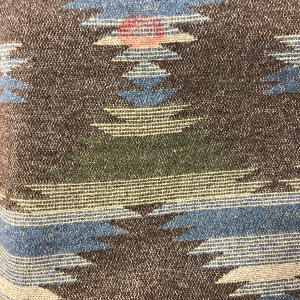 Wool Fabric by Meter / Southwestern / Printed Wool/ Soft Finish/ Native ...