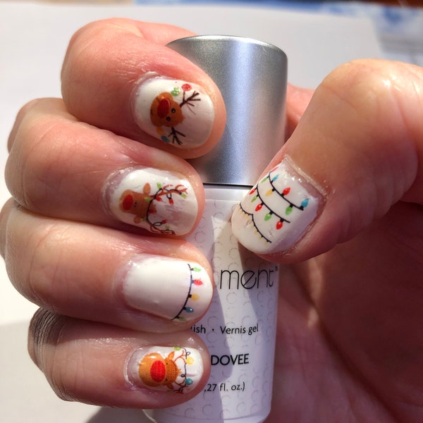 22 Reindeer Nail Decals - A1366 - Etsy