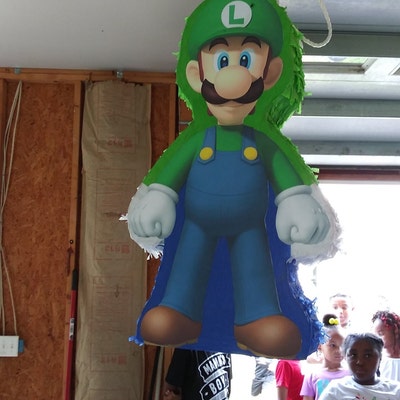 Luigi Pinata From Mario Bros 23x 13 Super Mario - Etsy