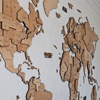 Map of the World 3D, Laser Cut File, SVG, EPS, DXF, Cdr, Pdf ...