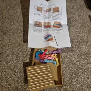 Childrens Sewing / Cross Stitch Kit With Binca Fabric, Blunt Needle and ...