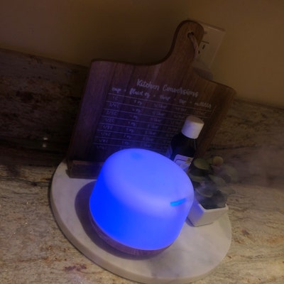 Essential Oil Diffuser White & Wood Grain Diffuser - Etsy