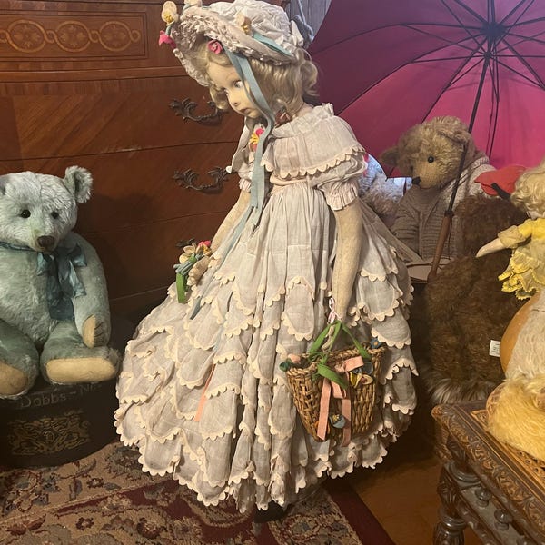 Amazingly Beautiful Antique Steiff Like Cinnamon Teddy Bear - Forget Me ...