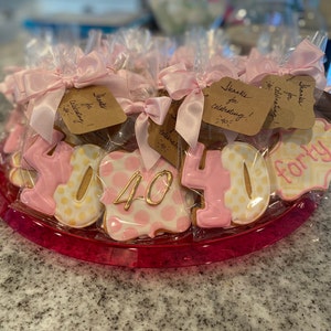 Custom Number Assortment Cookies Set of 6 Crunchy Shortbread - Etsy