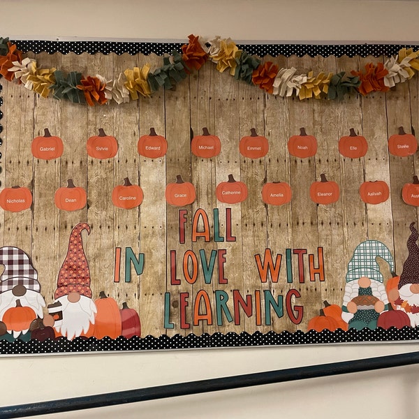 Fall Gnomies Bulletin Board Kit (digital Download) - Etsy