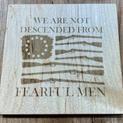 We're Not Descended From Fearful Men SVG JPG PNG We Are Not Descended ...