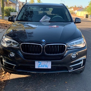 Silver Glitter Drip License Plate, License Plate Frame Custom, Car ...