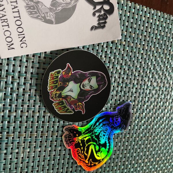 Werewolf Foil Hologram Vinyl Sticker Decal Wolf Wolfman Spirit Ghost - Etsy