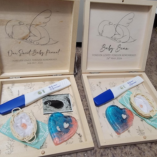 NEVER FORGOTTEN Baby Loss Keepsake Box, Pregnancy Test Box,miscarriage ...