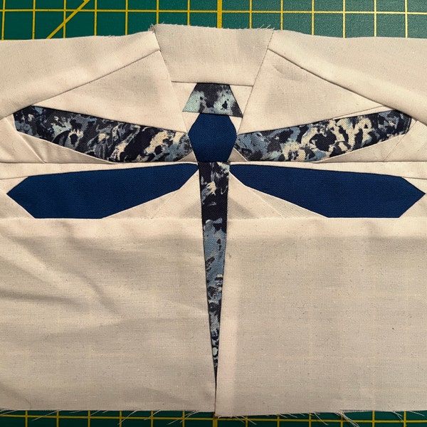 Dragonfly Foundation, Quilt Block, FPP, Multiple Sizes, Patchwork Block ...