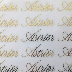 Gold Clear Custom Stickers, Custom Product Labels, Gold Foil Printing ...