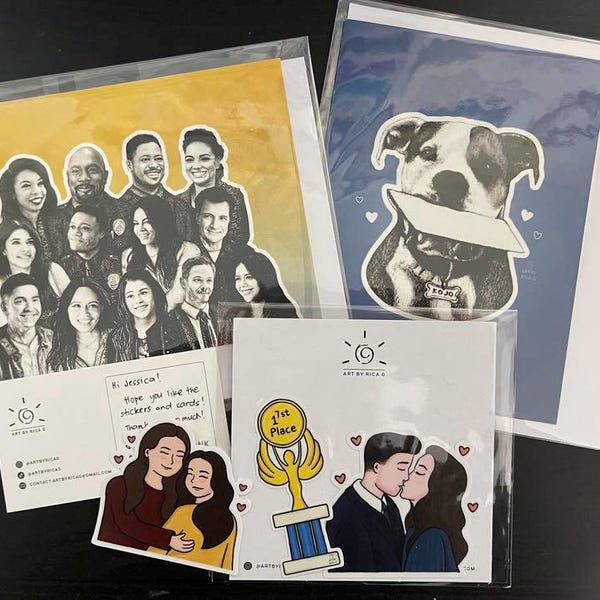 The Rookie Stickers, Cartoon Stickers, Angela, Nyla, Celina, Aaron ...