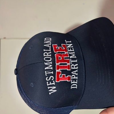 Fire Fighter Department, Fire & Rescue Trucker Cap, Puff Embroidery ...