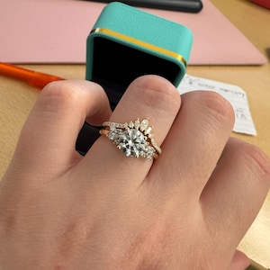 Delicate Diamond Wedding Band Solid 14k 18k Gold Half Eternity Ring ...