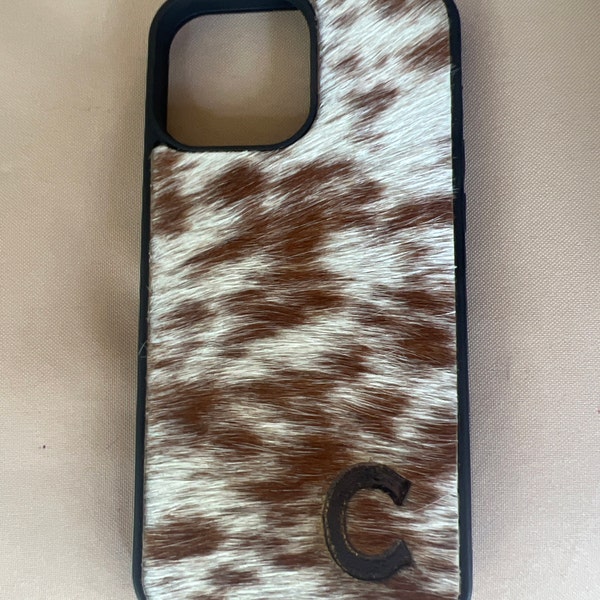 Cowhide Phone Case – Western Style Phone Cover With Real Cowhide ...
