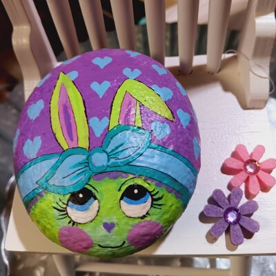 Painted Pickle Rock Pair, Funny Pickles Stone, Pebble Painting, Sealed ...