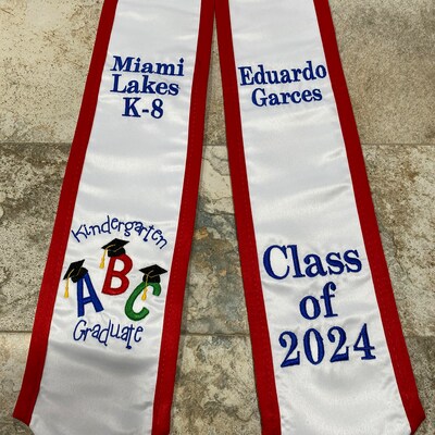 Pageant Sashes/ Black Satin / Dark Gray TRIM and Thread / Crown King or ...