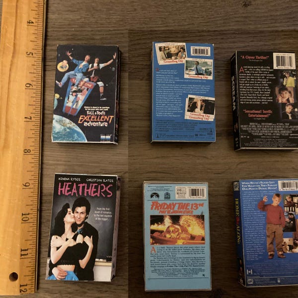 Retro VHS Mini Refrigerator Magnets Modern Recent Horror Movies Classic ...