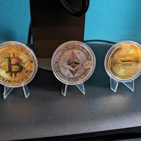 BITCOIN Physical Coin | Collectible Cryptocurrency Money | BTC Souvenir ...